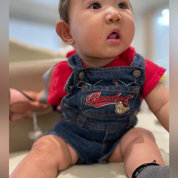One Pieces | Cute Denim Overalls With Baseball | Poshmark